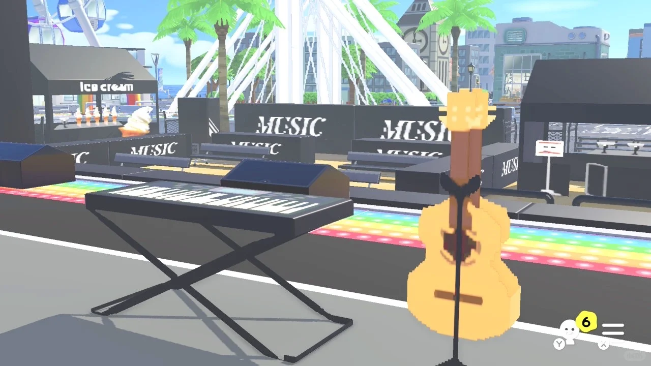 Beach Music Festival Island Build | Tomodachi Life Patterns Archive
