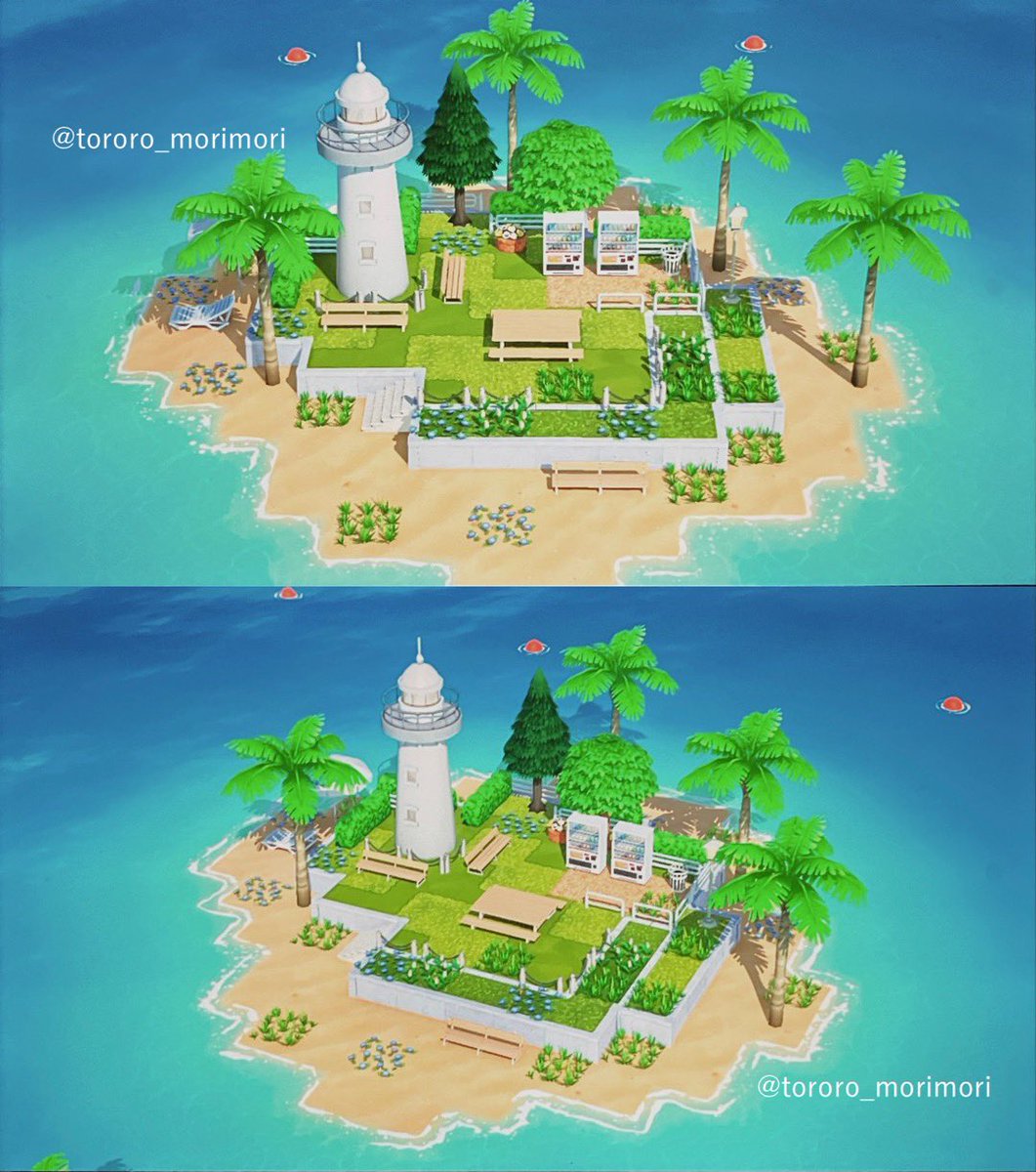 Small Park Island Build | Tomodachi Life Patterns Archive