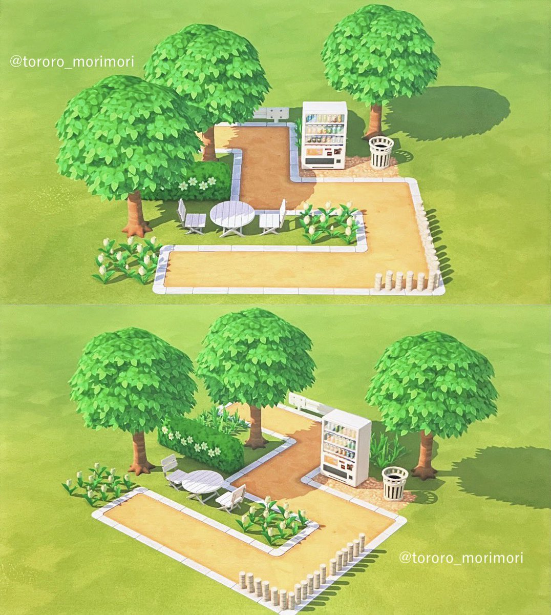 Small Park Island Build | Tomodachi Life Patterns Archive